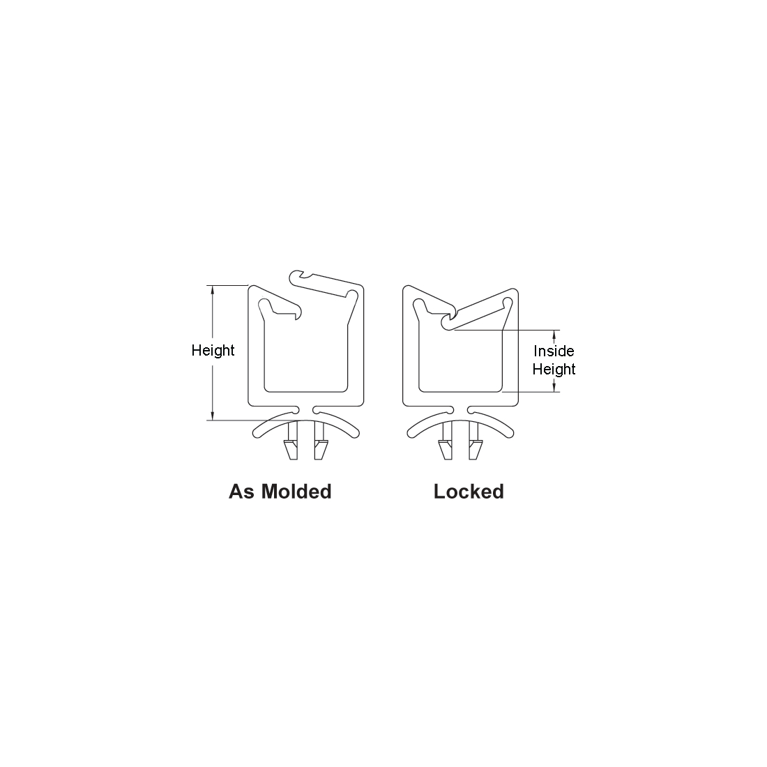 Buy Wire Saddle - Locking, Snap-In | Essentra Components US