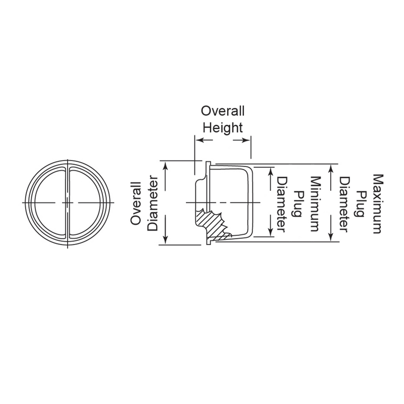 Buy Center Pull-Tab Plug | CP63A | Essentra Components US