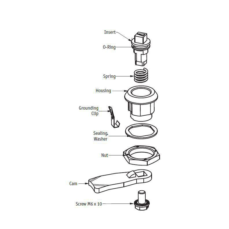 Buy Quarter Turn Spring Latch | 360114247 | Essentra Components