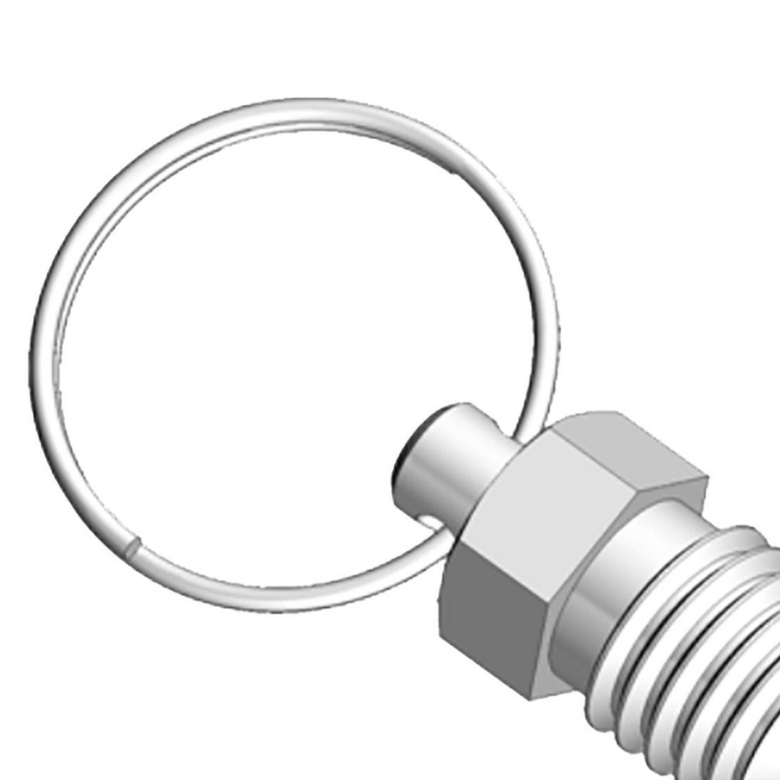 Buy Retractable Spring Plungers Ring Pull Short | Essentra Components