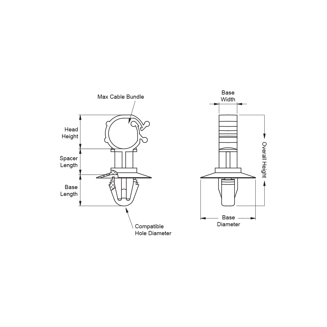 Buy Cable Clamps - Standoff, Side-Entry | SCC-SE-4-19 | Essentra ...