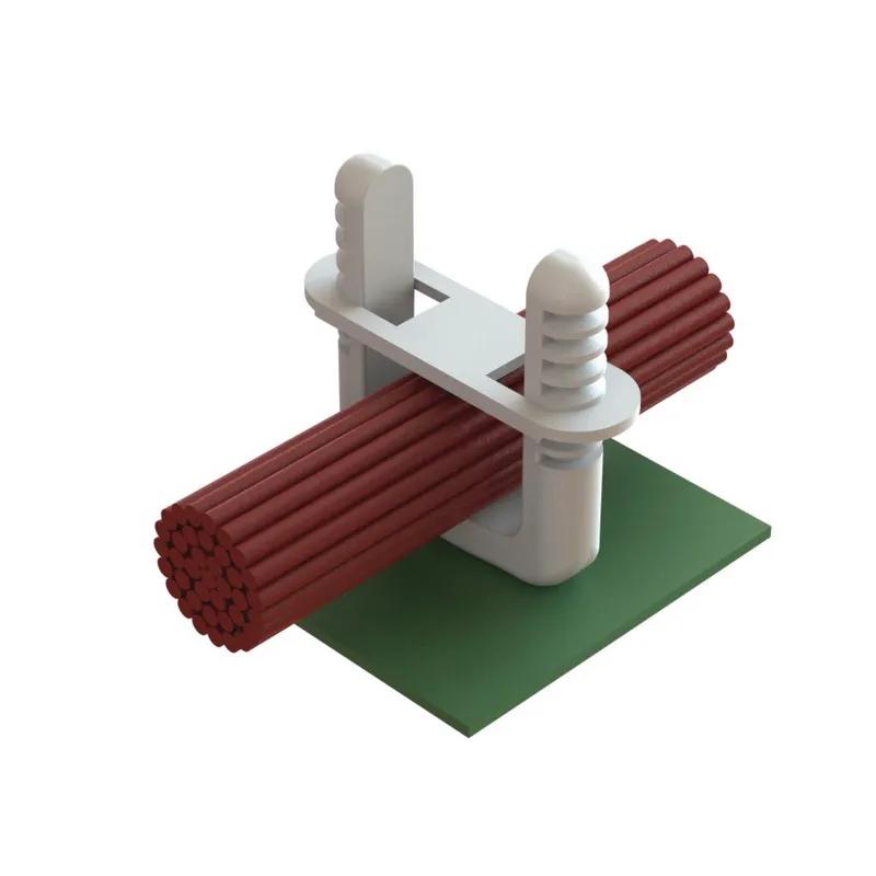 Buy Screw Mount Wire Clip - Two-Piece | D-1 | Essentra Components US