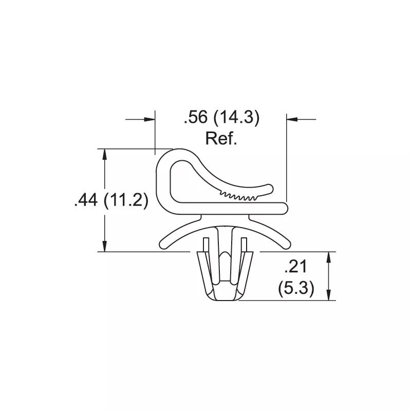 Buy Flat Cable Clamp - Snap-In, Low Profile | Essentra Components US