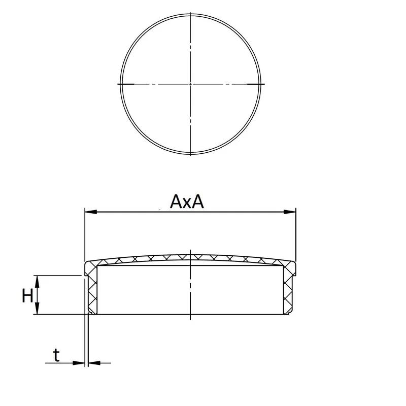 Buy Round Tube Inserts - Chrome Finish | Essentra Components UK