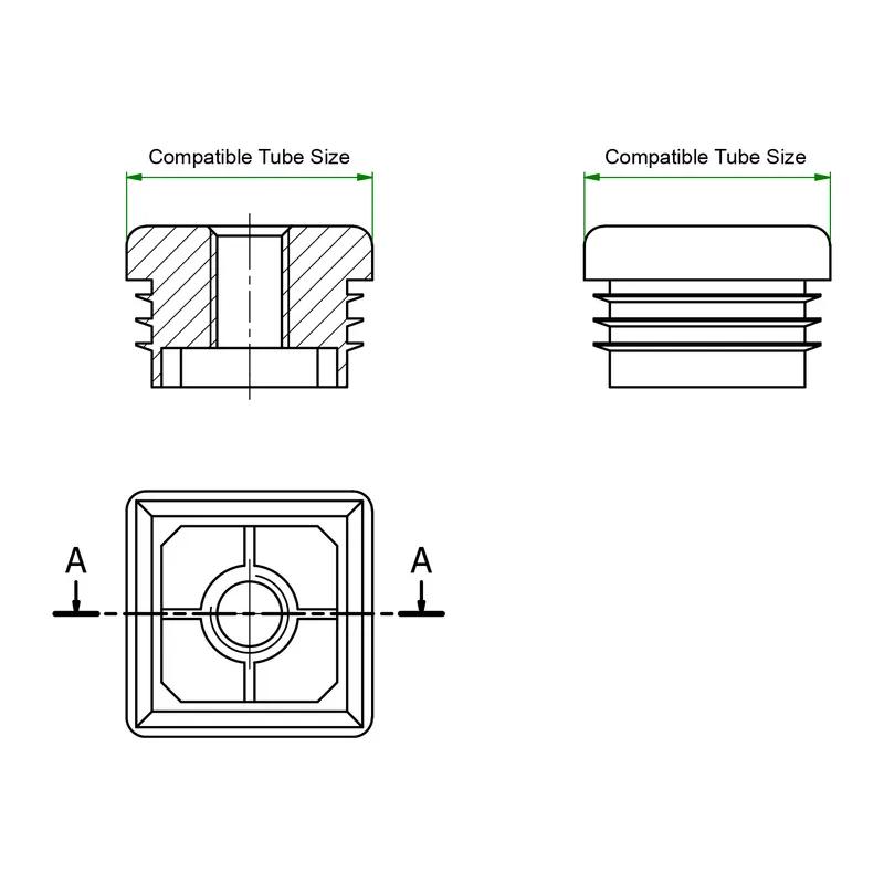Buy Square Glide | 498583 | Essentra Components US