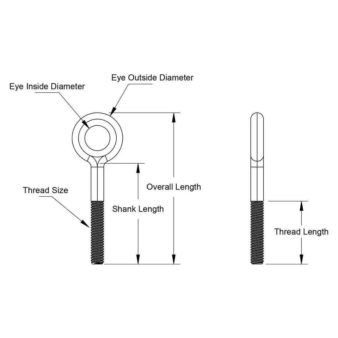 Eye Bolt Sizes