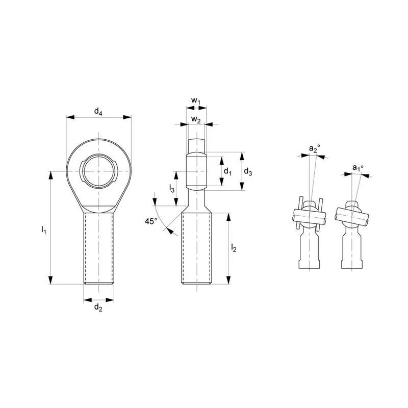 Buy Heavy Duty Rod Ends - Male | Essentra Components