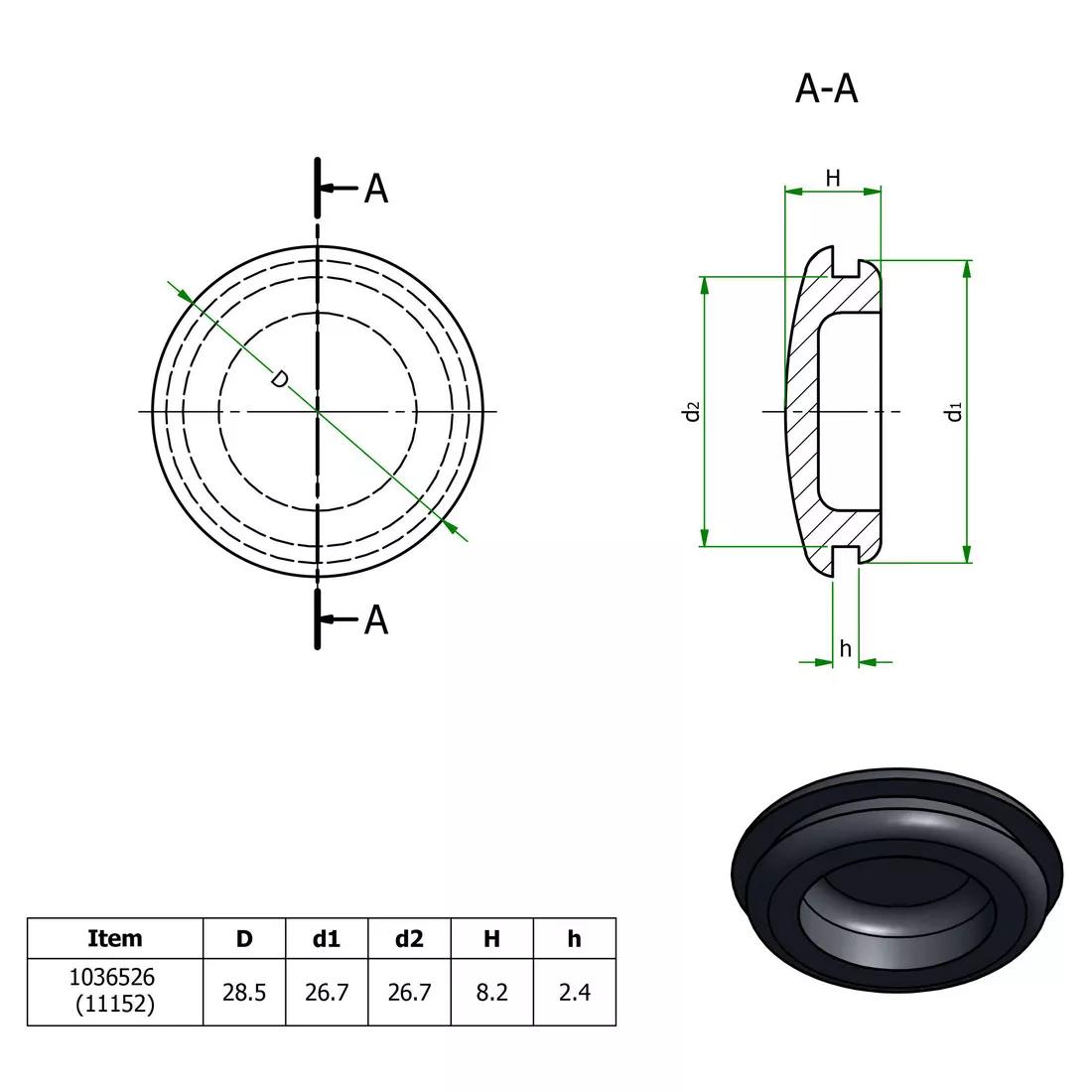 Buy Blanking Plug | 11152 | Essentra Components UK