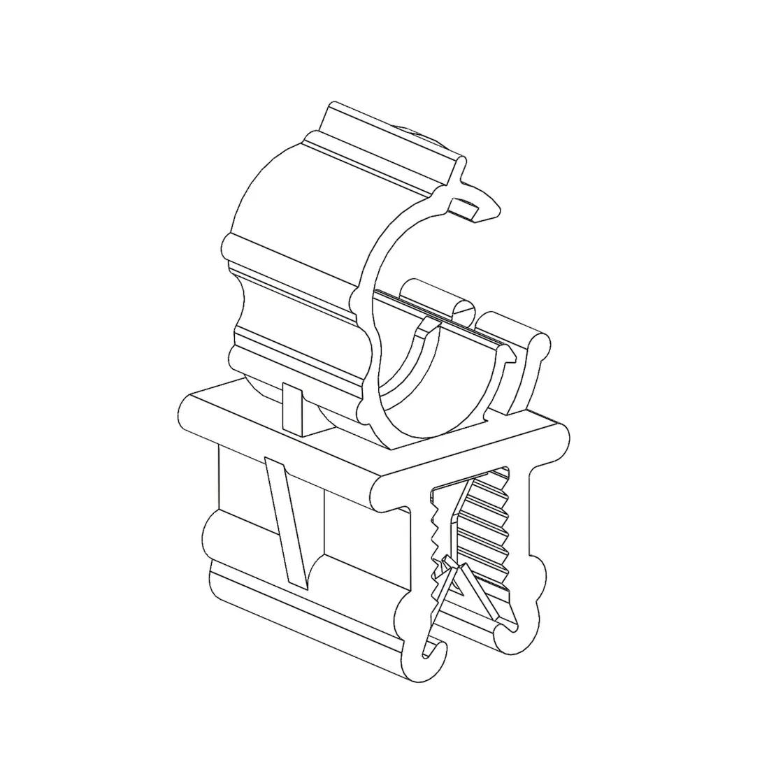 Buy Corrugated Tube Mounting Clip | 550266 | Essentra Components