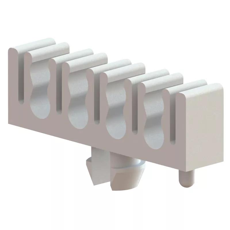 Buy Fiber Clips - 4-Slot, 8 Cables, 3mm, Snap-In | Essentra Components US