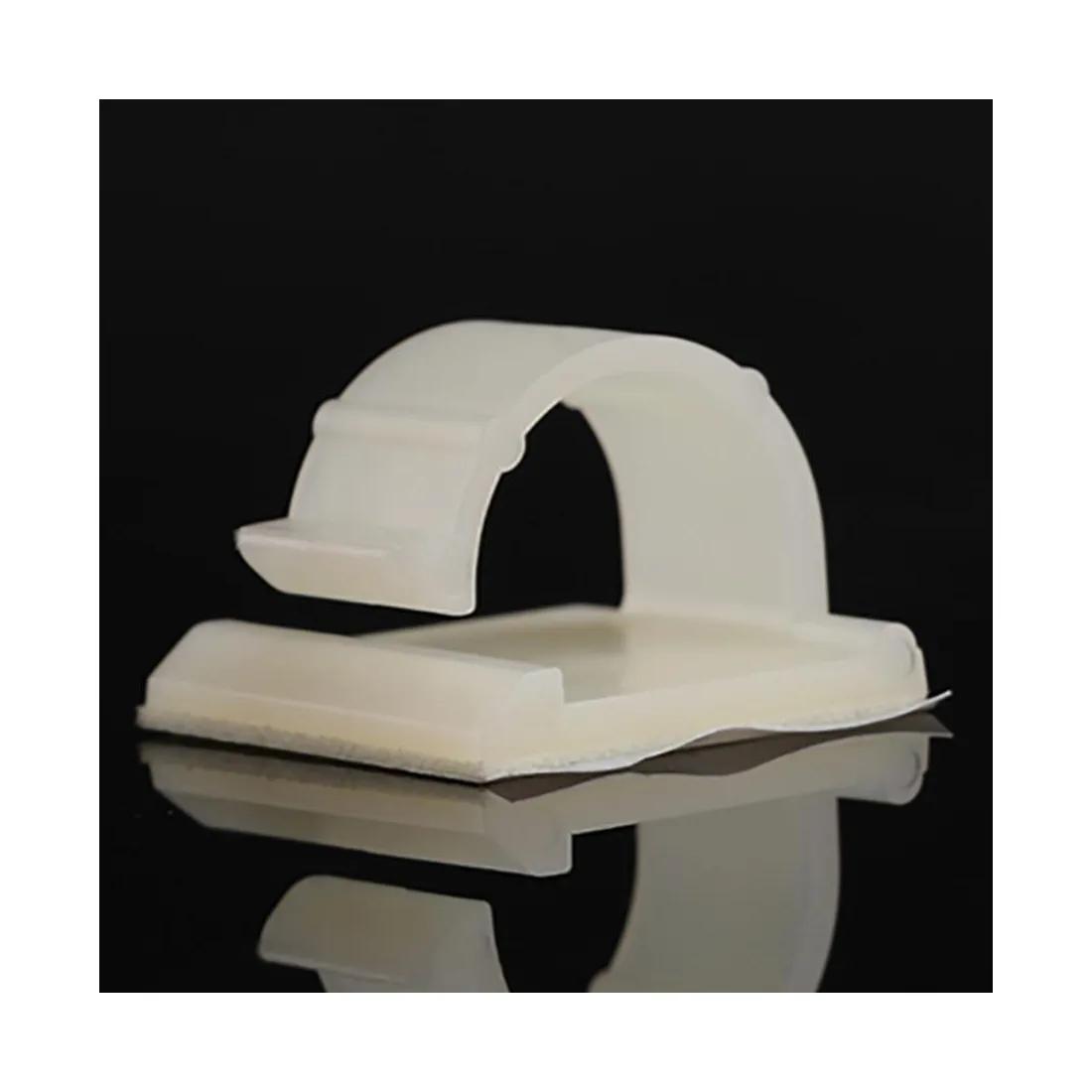 Buy Adhesive Mount Wire Clip - Plastic | WCK-720-01A-RT | Essentra ...