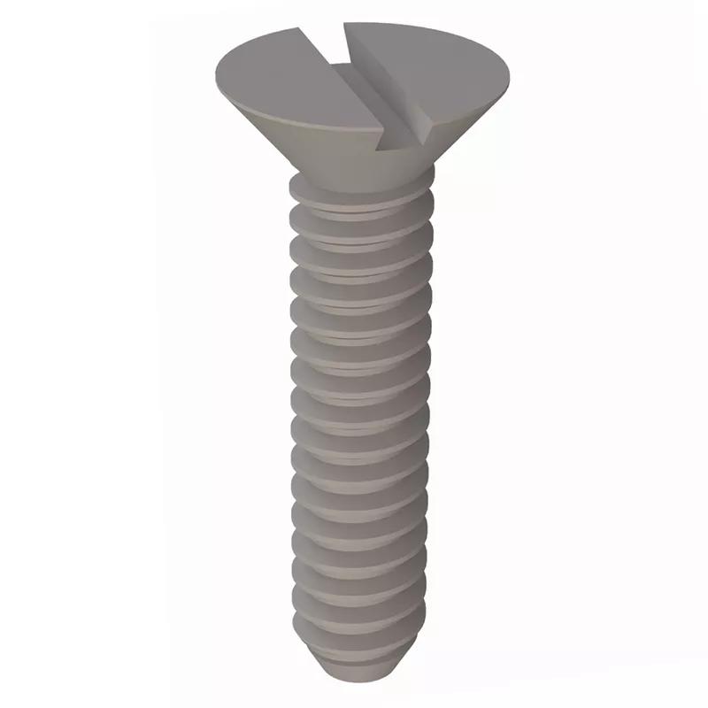 Buy Plastic Flat Slotted Head Screws | Essentra Components US
