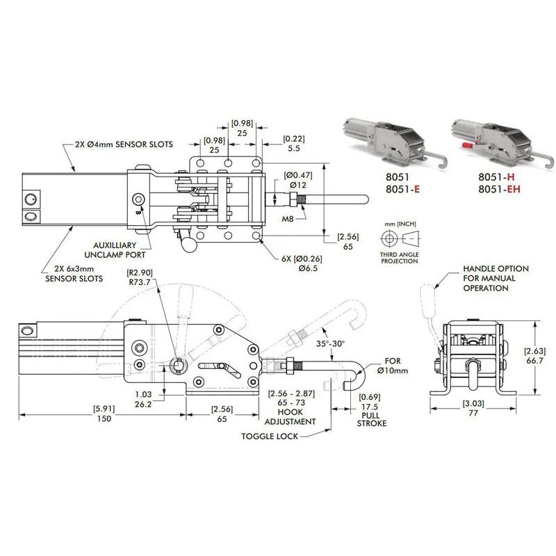 Buy Pneumatic Hook & Latch Clamp | TC-8051H | Reid Supply