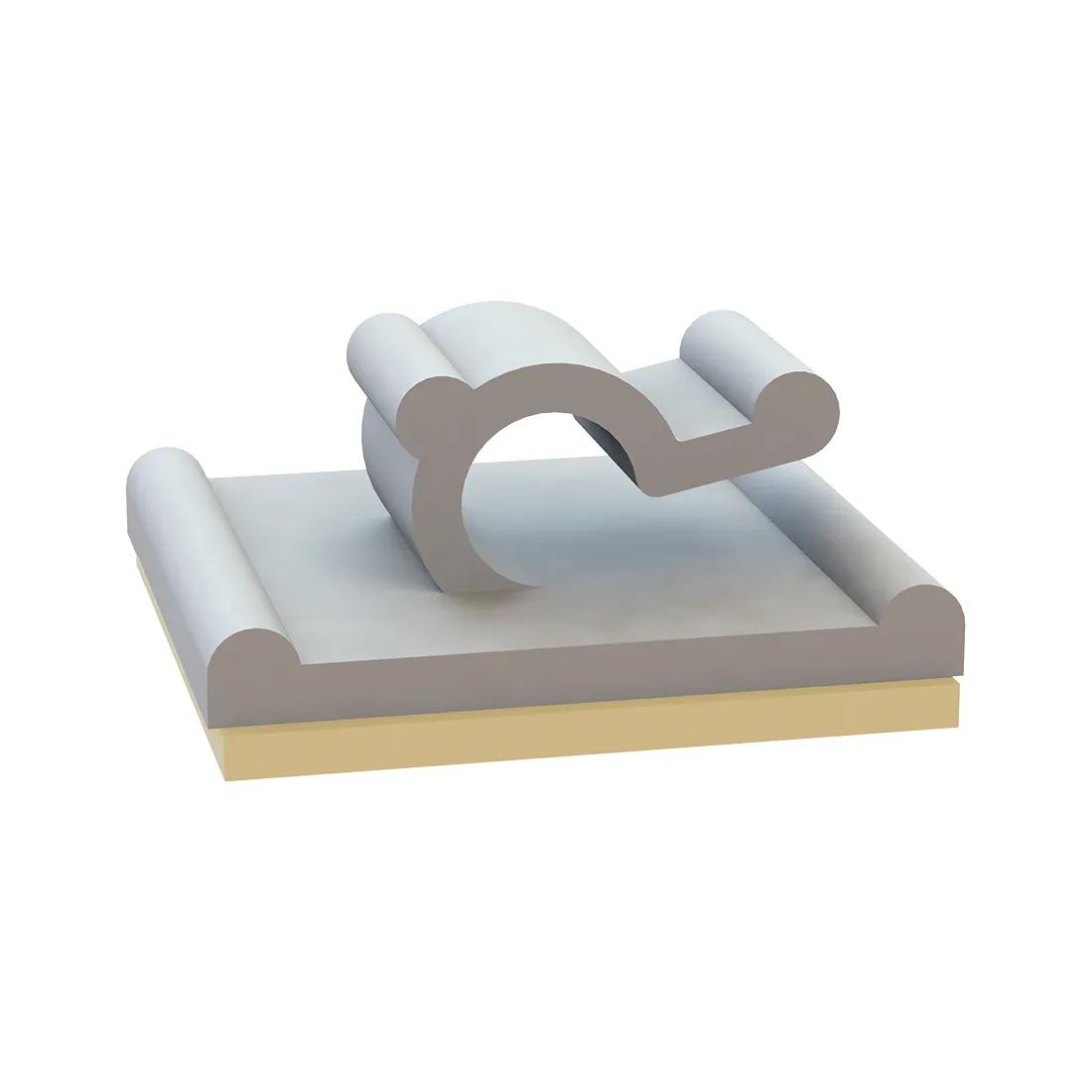 Buy Adhesive Mount Wire Clip - Plastic | 22AWC00125 | Essentra Components