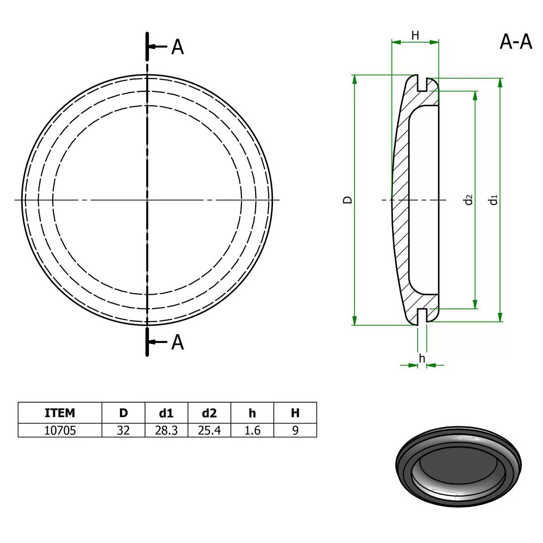 Buy Blanking Plug | 10705 | Essentra Components AU