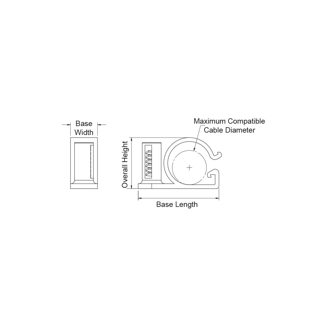 Buy Cable Clamps - Stud Mount, Wire Harness Clip | Essentra Components US