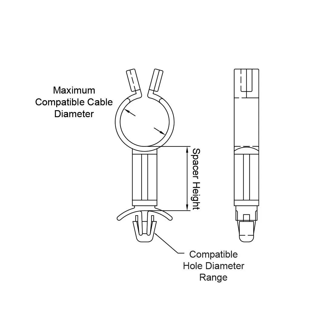 Buy Cable Clamps - Plug-In, Standoff, Locking | SLCS-250-8-01 ...